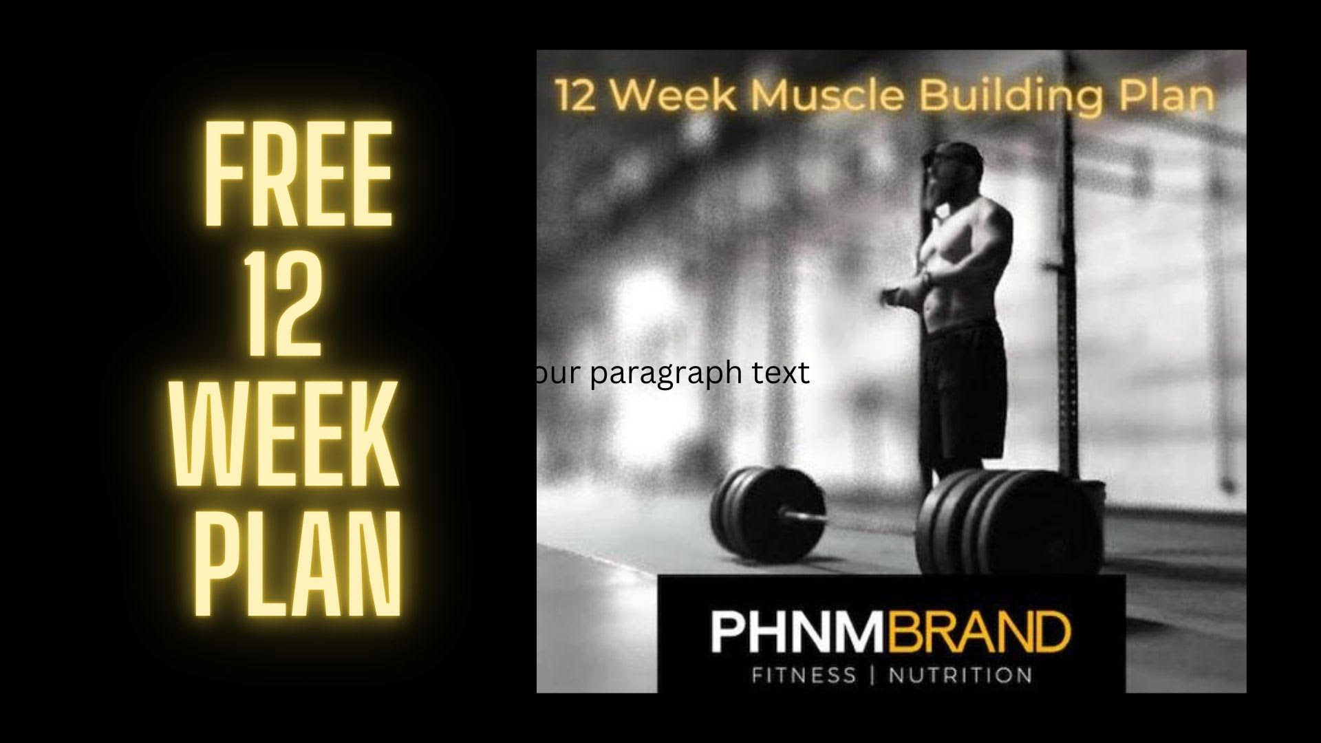 Free 12 Week Workout Plan | PHNM Lifestyle